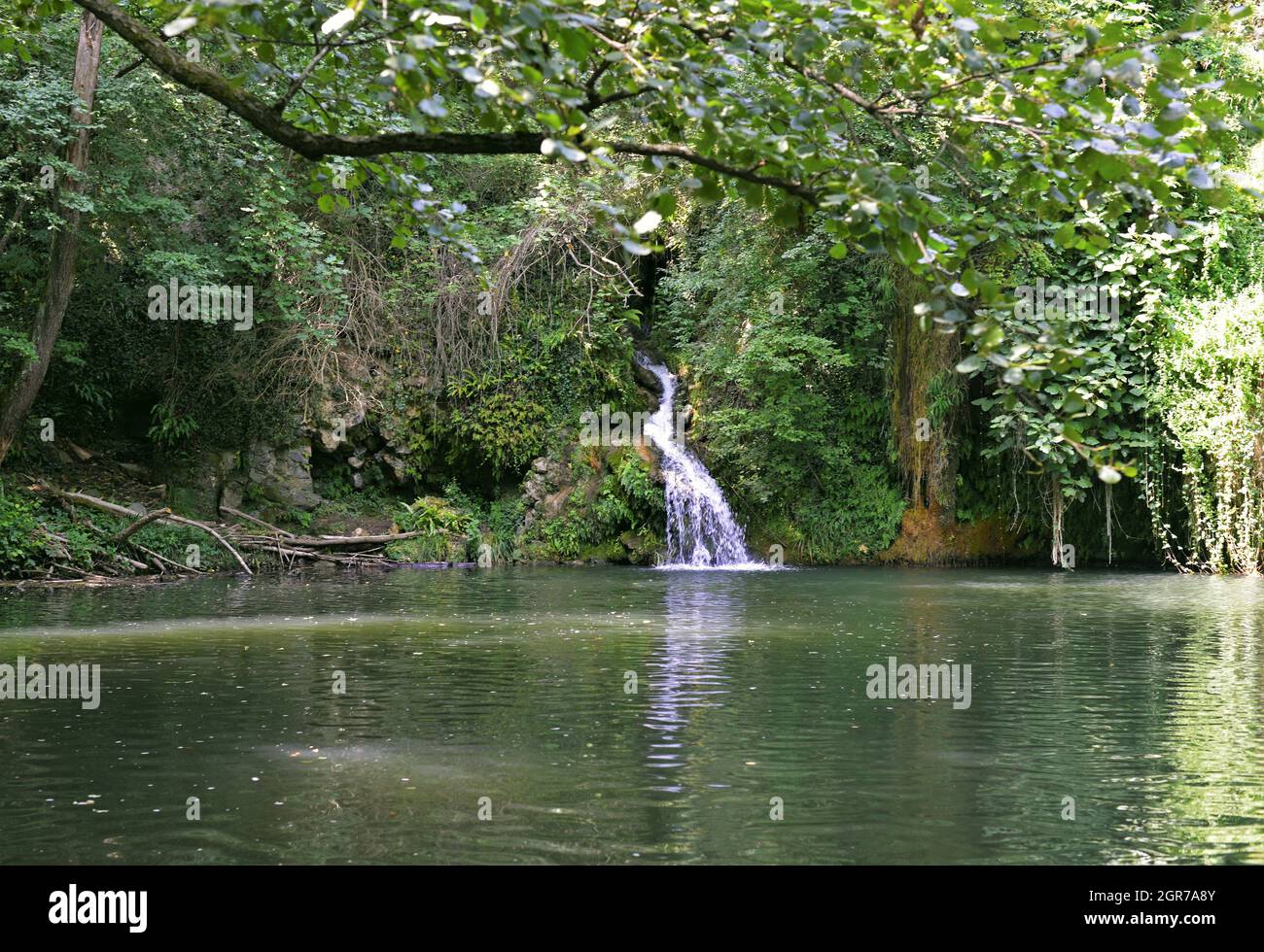 Gorgs of les Planes d`Hostoles located in the Garrotxa region of the province of Gerona ...
